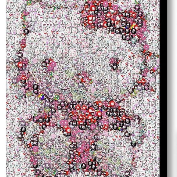 Hello Kitty | Art | Hello Kitty Buttons Mosaic Incredible Framed 85 X 1 Limited Edition Art ...
